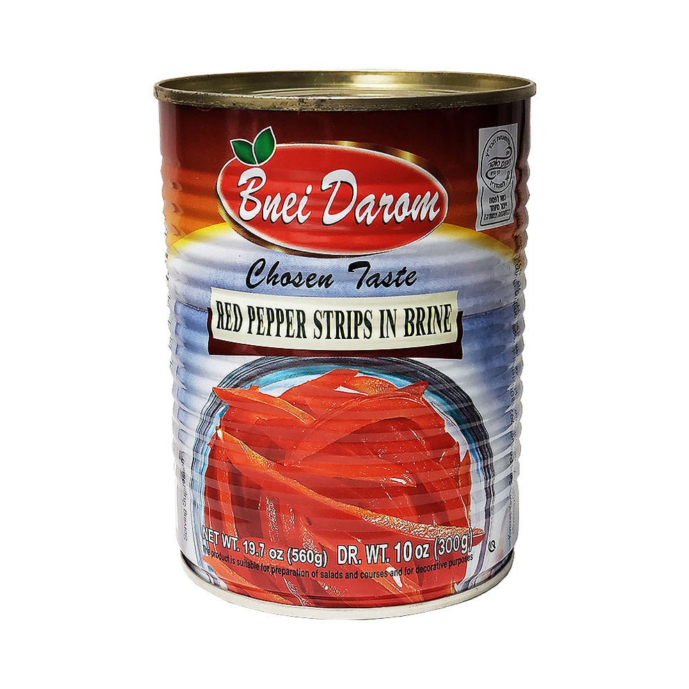 Bnei Darom Sweet Red Pepper Strips In Brine 19.7 oz – ISRAELI ...