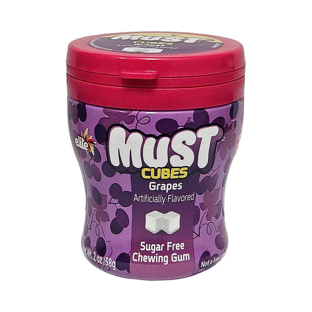 Elite Must Cubes Grapes Sugar Free Gum 2 oz – ISRAELI SUPERMARKET ONLINE