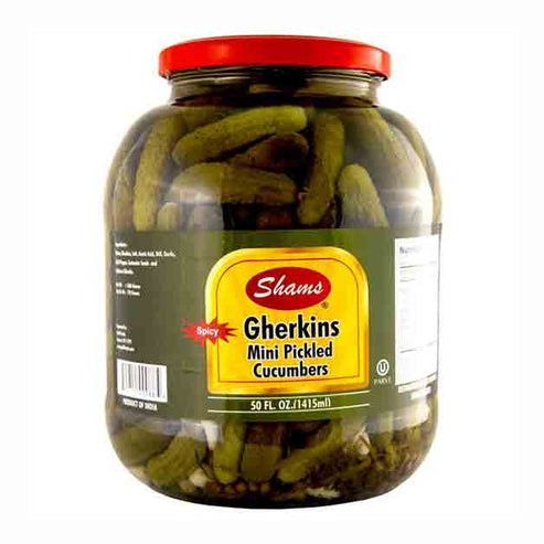 Shams Spicy Gherkins- Mini Pickles Large – ISRAELI SUPERMARKET ONLINE